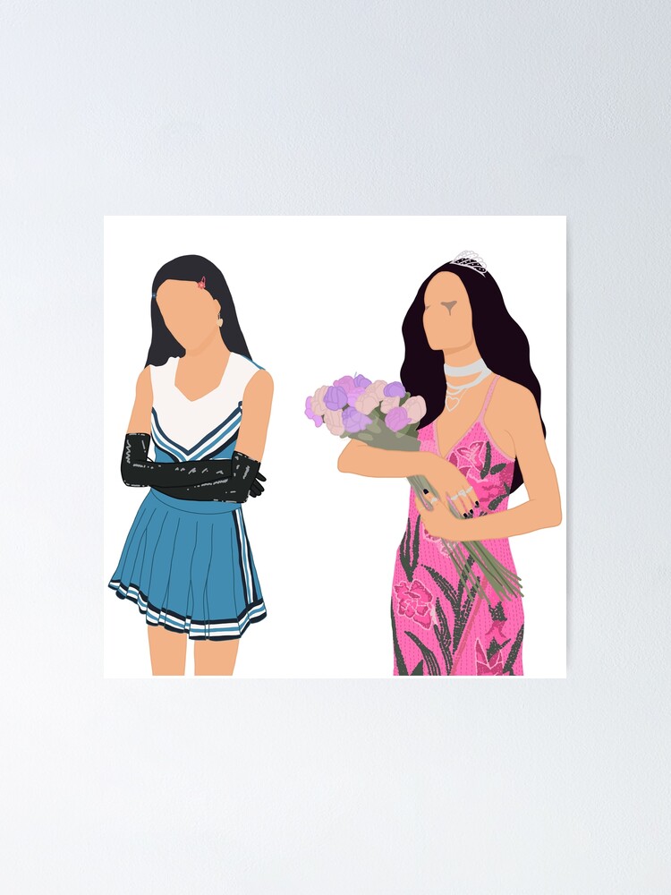 "Olivia Rodrigo sour prom and good 4 u" Poster by Liluna | Redbubble