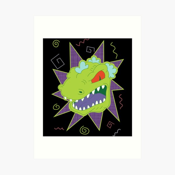 "Graphic Rugrats Cartoon - Reptar Head" Art Print for Sale by ...