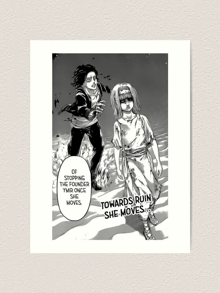 "Eren Moves Forward / Ymir Founding Paths - Attack On Titan" Art Print ...