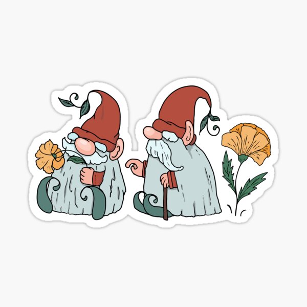 "Two Dwarfs." Sticker for Sale by Skaska | Redbubble