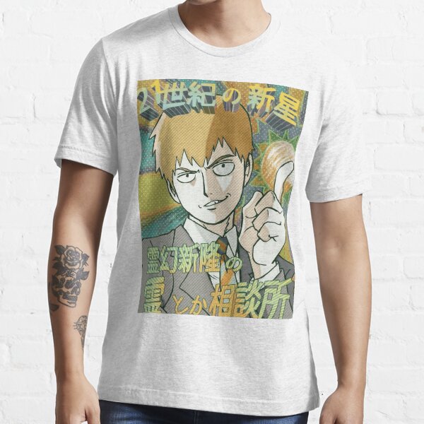"Reigen Poster" T-shirt for Sale by leotaevanoff | Redbubble | mob ...