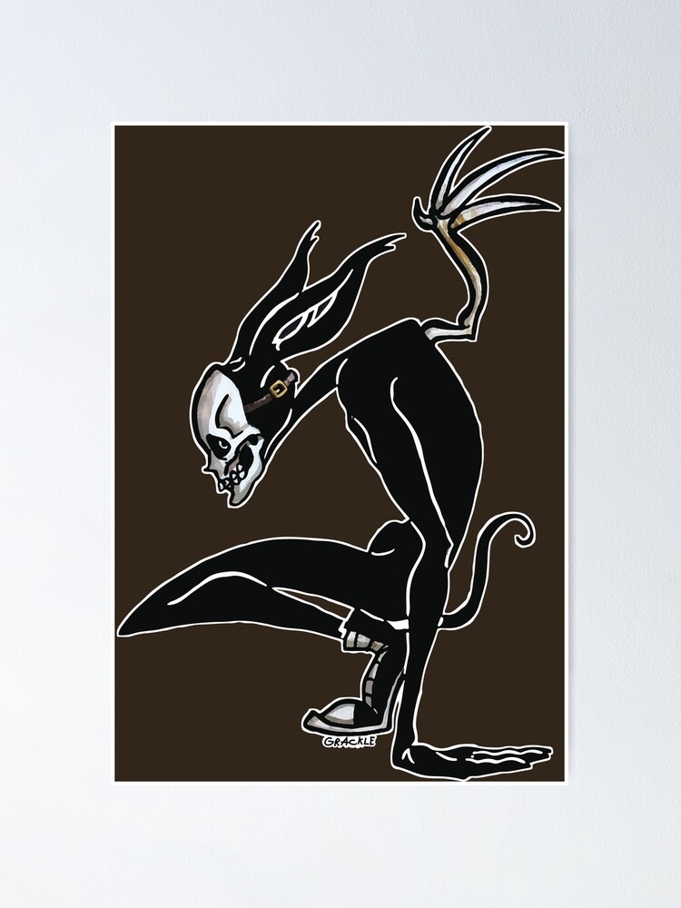 "False Face" Poster by JanGrackle | Redbubble