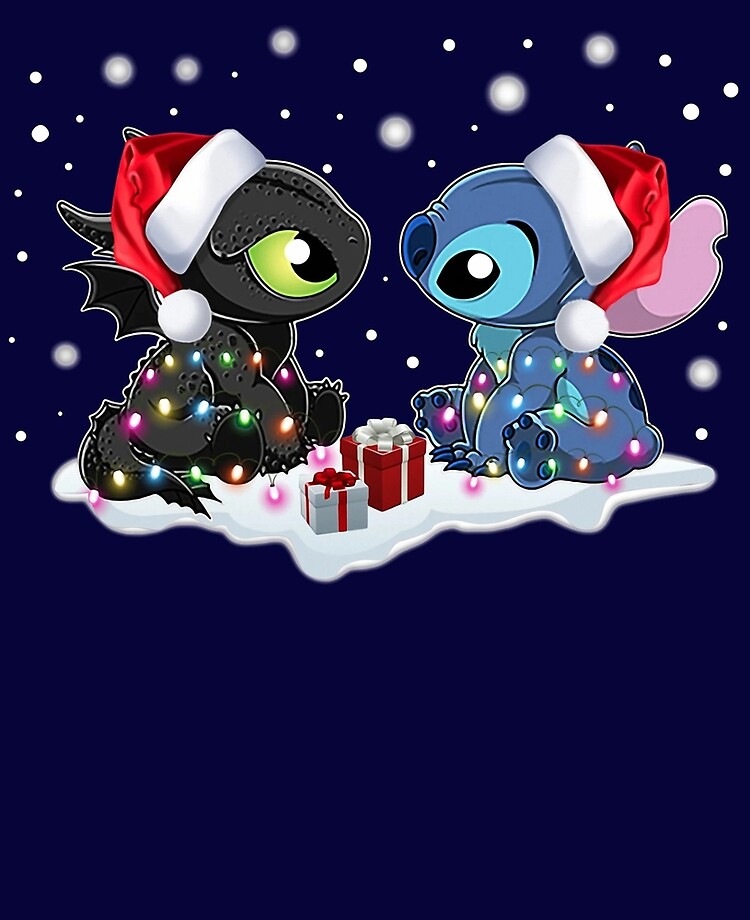 "Stitch and Toothless Santa Christmas Dad Shirt, t shirt bundle, shirt ...