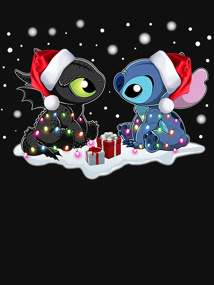 "Stitch and Toothless Santa Christmas Dad Shirt, t shirt bundle, shirt ...