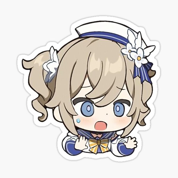 "Barbara | Genshin Impact Sticker "Stop...!"" Sticker for Sale by ...