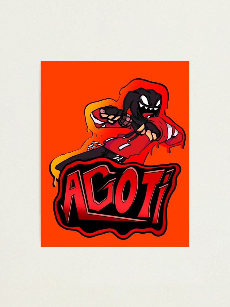 "AGOTI fnf mod character Graffiti" Photographic Print by AbrekArt ...