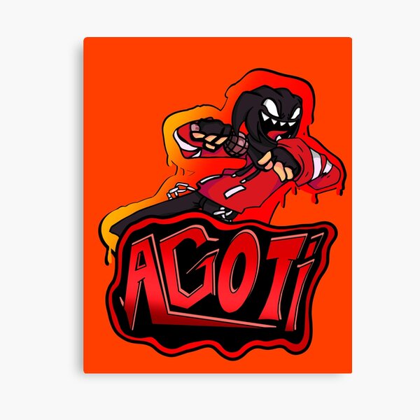 "AGOTI fnf mod character Graffiti" Canvas Print by AbrekArt | Redbubble