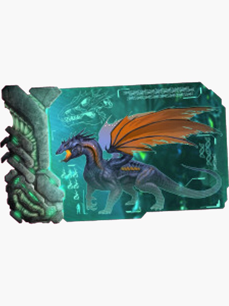 "Dossier Dragon - Ark Survival Evolved" Sticker for Sale by ...