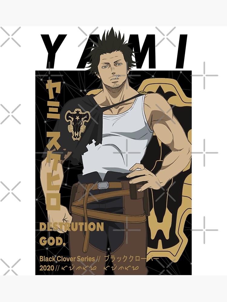 "Yami black japanese anime clover poster" Poster by WalkerManuel ...