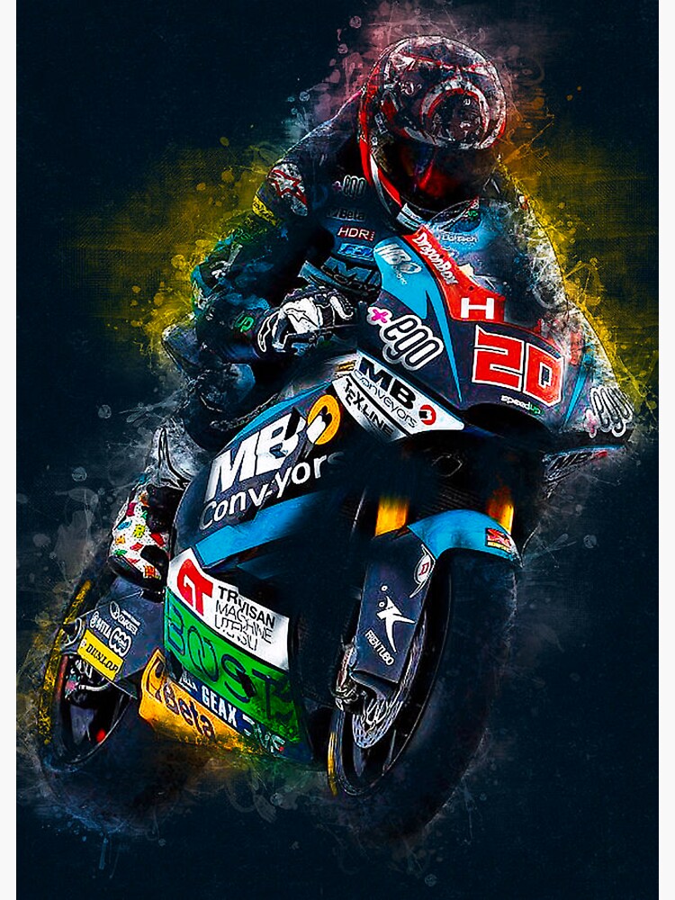 "Fabio quartararo Poster" Sticker for Sale by RobertFlint | Redbubble