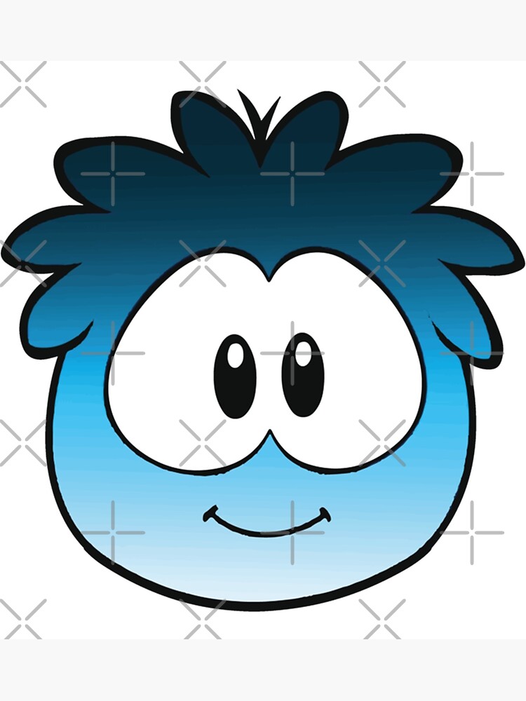 "Rainbows Cartoons Brites - Blue Puffle Cute Cartoon " Poster by ...