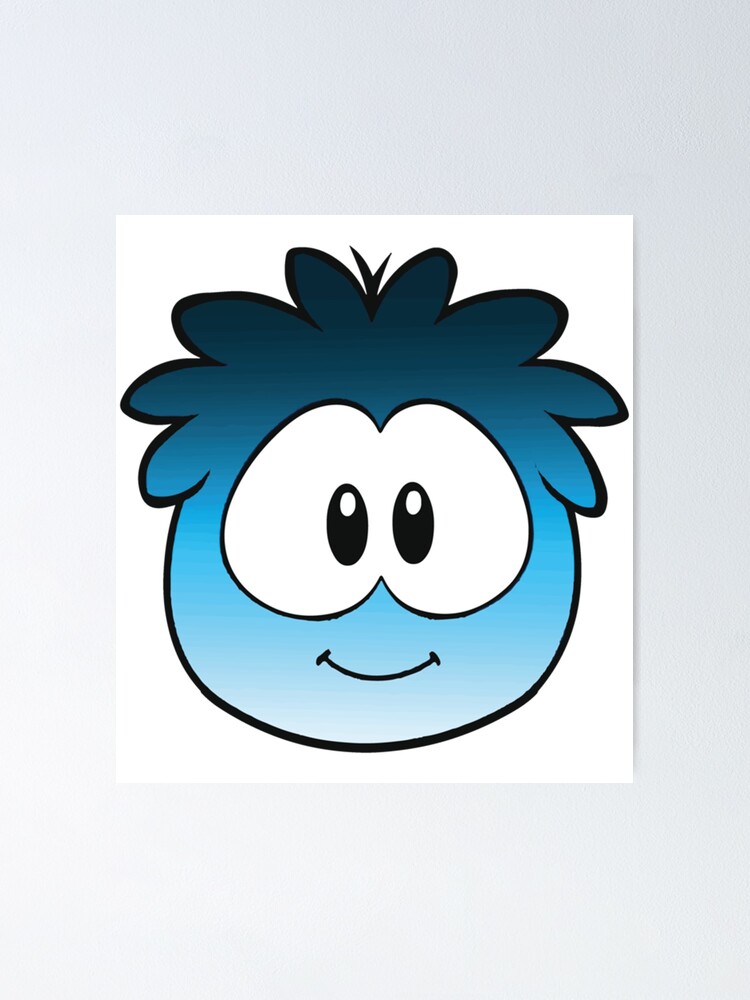 "Rainbows Cartoons Brites - Blue Puffle Cute Cartoon " Poster by ...
