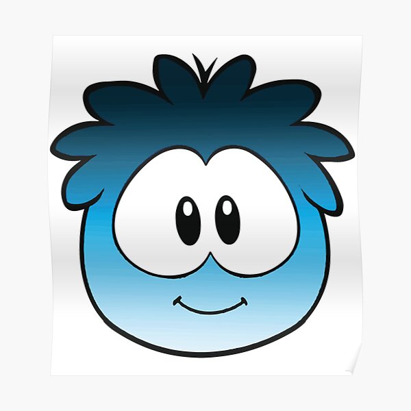 "Rainbows Cartoons Brites - Blue Puffle Cute Cartoon " Poster by ...