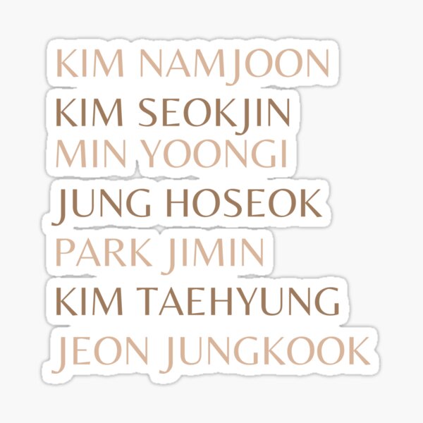 "BTS ARMY FAN CHANT " Sticker by DELMADAVIS | Redbubble