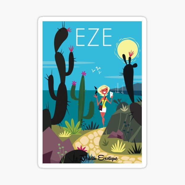 "Eze poster" Sticker by GAGodel | Redbubble