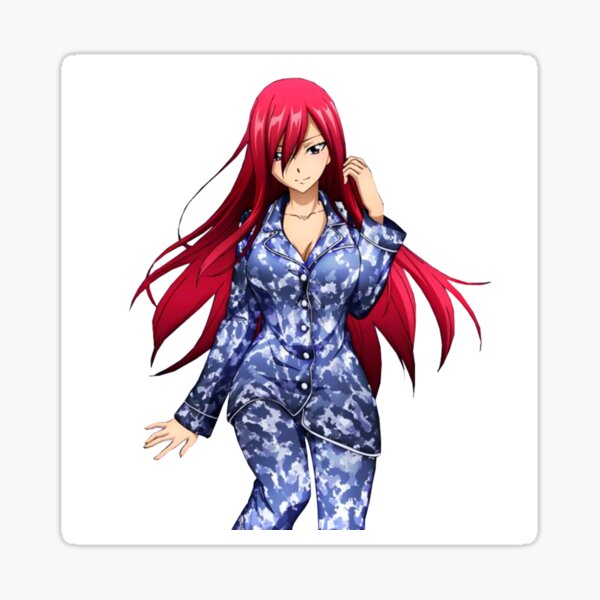 "Erza" Sticker for Sale by Animes23 | Redbubble