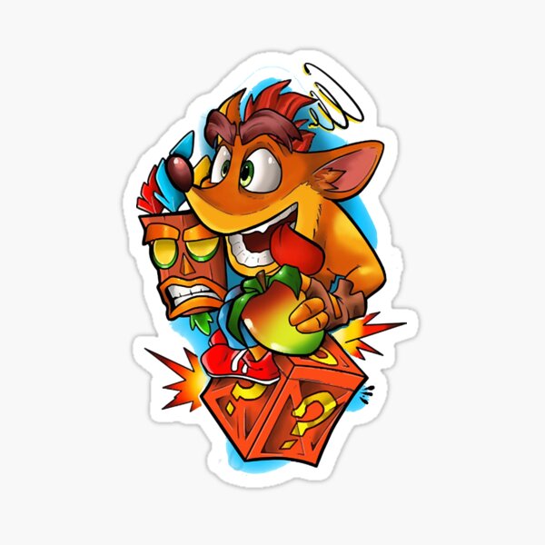 "crash " Sticker for Sale by TieraHaros94 | Redbubble