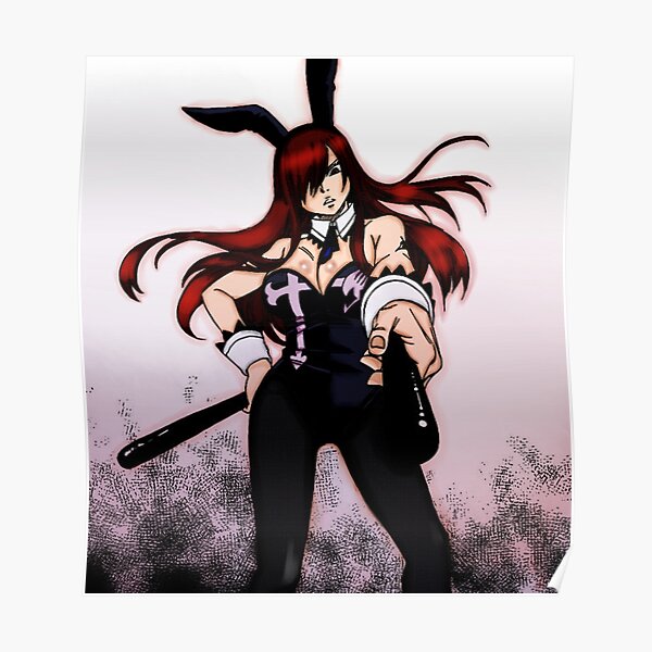 "Erza" Poster by Animes23 | Redbubble