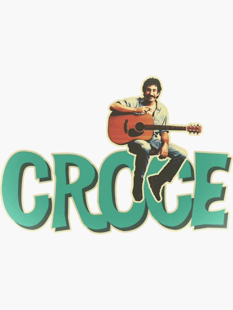 "Jim Croce" Sticker for Sale by Grotti3door | Redbubble