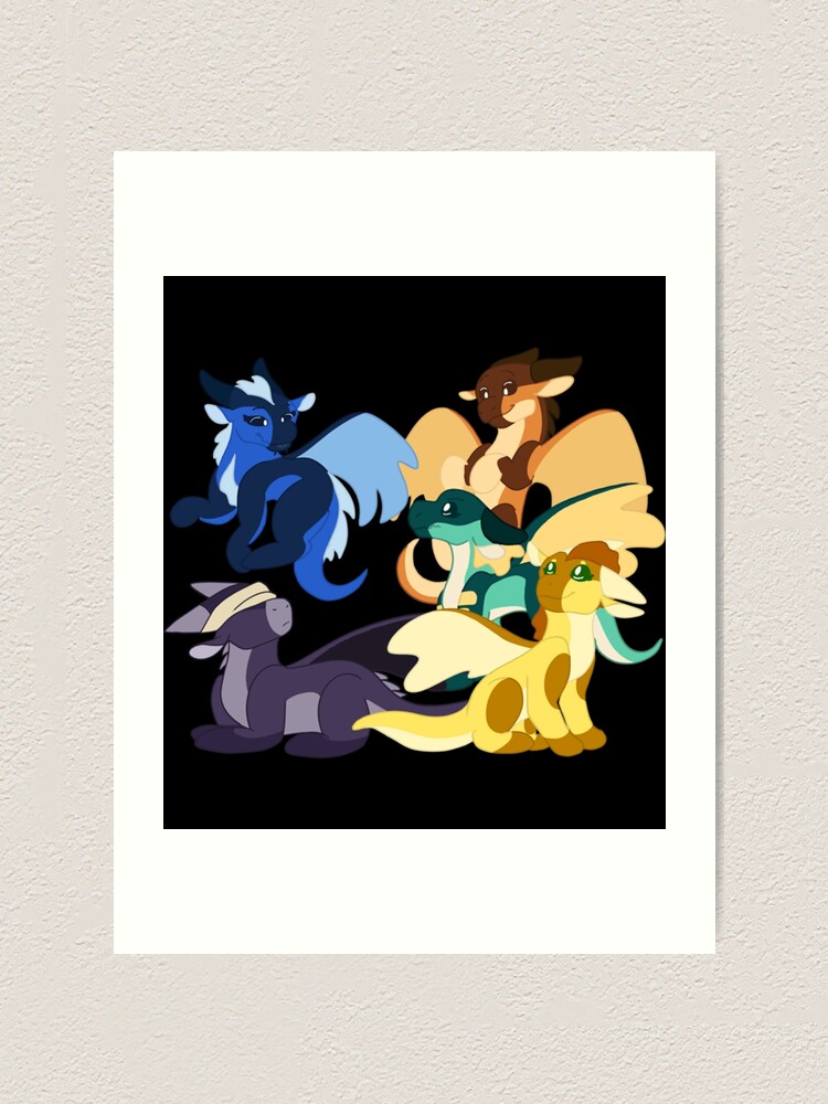 "Chibi Dragon Nest wings of fire movie" Art Print by MartinezGlenn ...