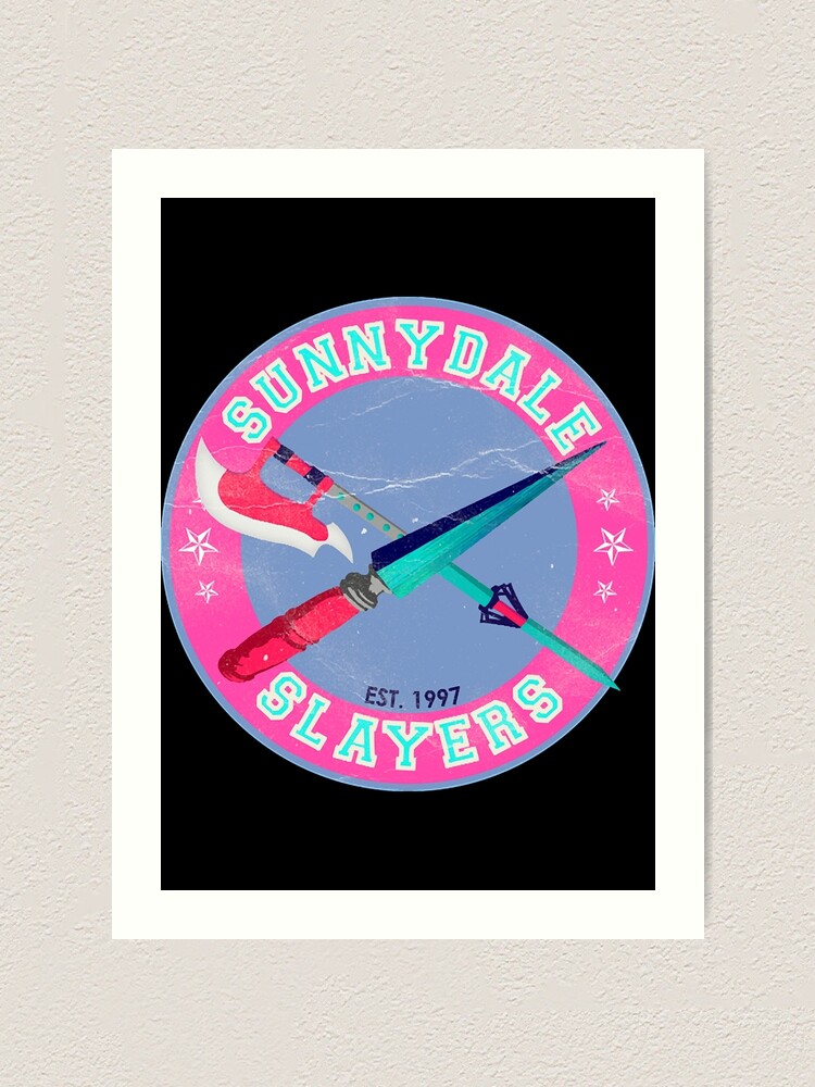 "Sunnydale slayers varsity university logo " Art Print by ...