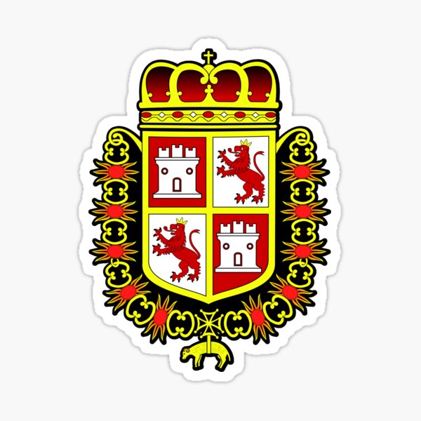 "Spanish Coat of Arms at the Castillo de San Marcos" Sticker for Sale ...