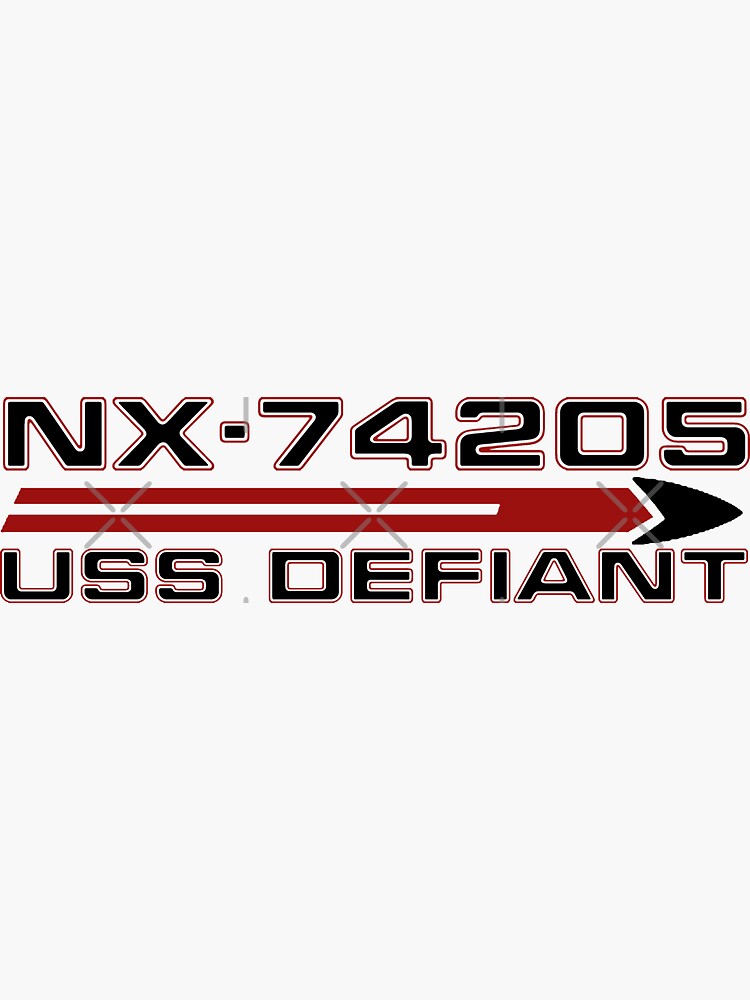 "USS Defiant" Sticker for Sale by FantasySkyArt | Redbubble