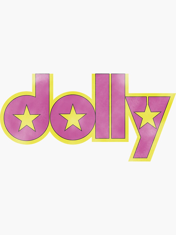 "Vintage Dolly Magazine logo" Sticker by Spacejunk-1975 | Redbubble