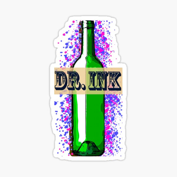 "Dr.Ink" Sticker for Sale by SmilingTees | Redbubble
