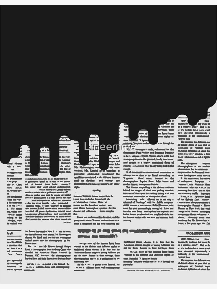 "Mud in newspaper bad news" Poster for Sale by Lineemme | Redbubble