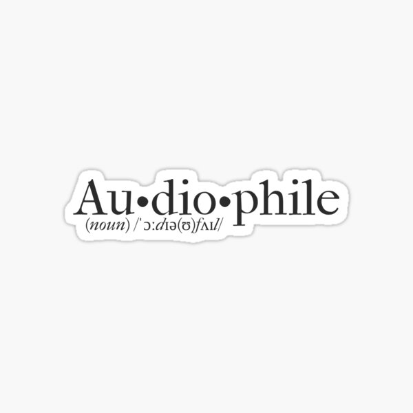 "Audiophile phonetic" Sticker for Sale by Crea-Teeve | Redbubble
