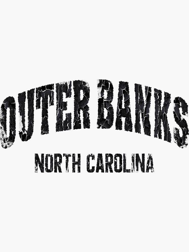 "Outer Banks North Carolina NC Vintage" Sticker by saadnajeebnaji ...