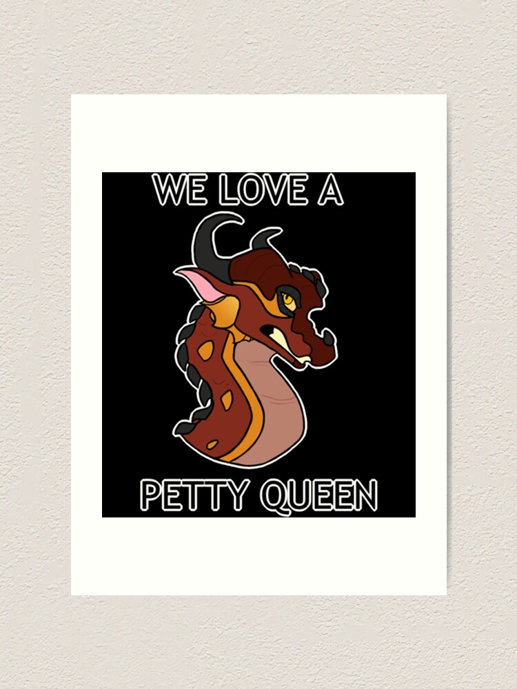 "Chibi Skywing Wings fire Dragon we love a petty queen classic" Art ...