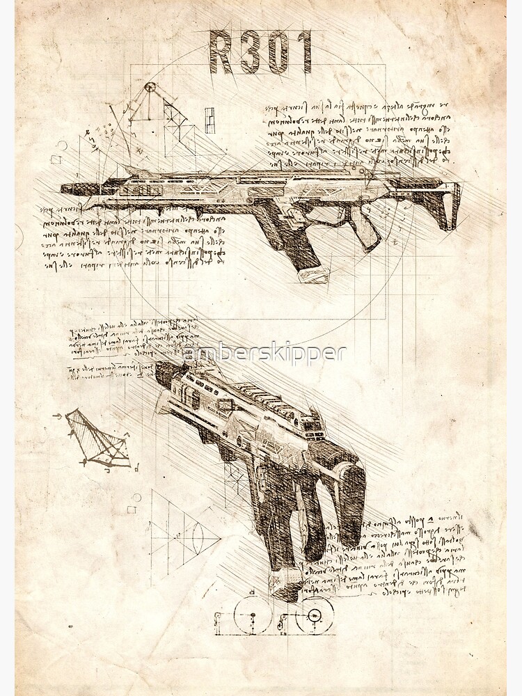 "Apex Legends R301 Renaissance Sketch" Poster for Sale by amberskipper ...