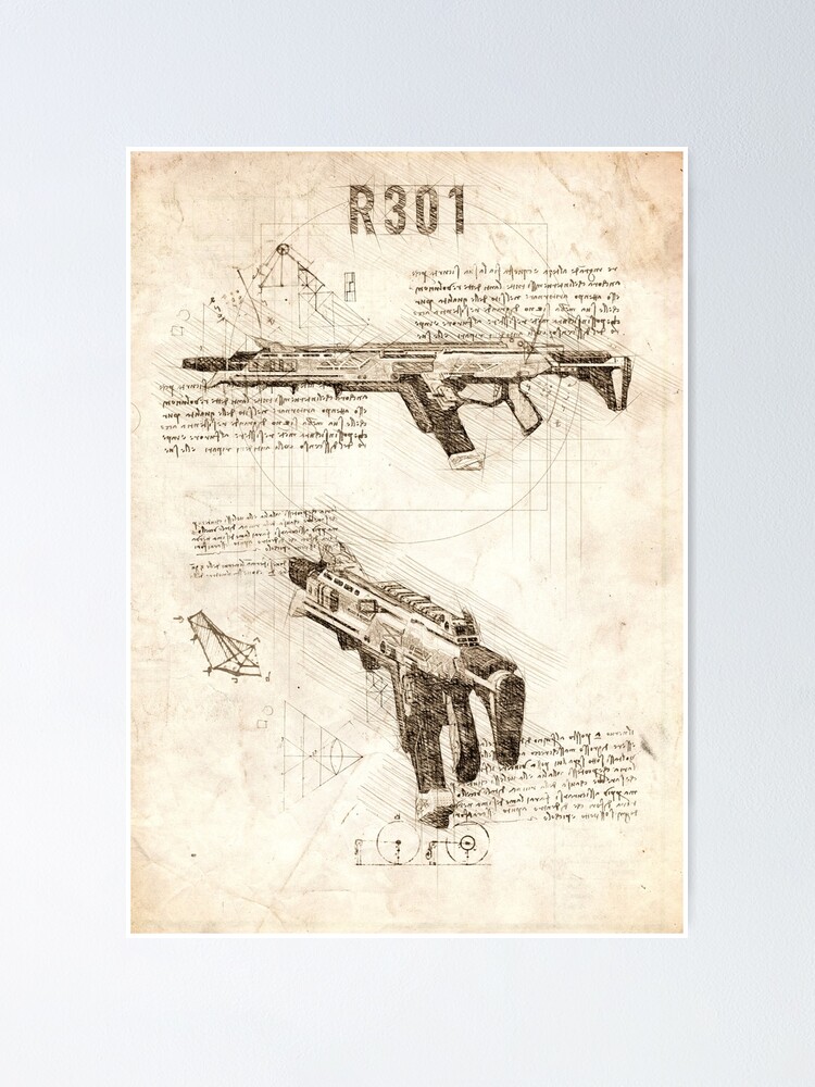 "Apex Legends R301 Renaissance Sketch" Poster for Sale by amberskipper ...