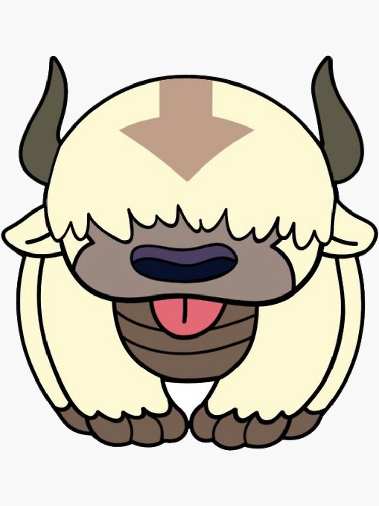 "Appa, Avatar The Last Airbender" Sticker for Sale by TheOrbDesigns ...