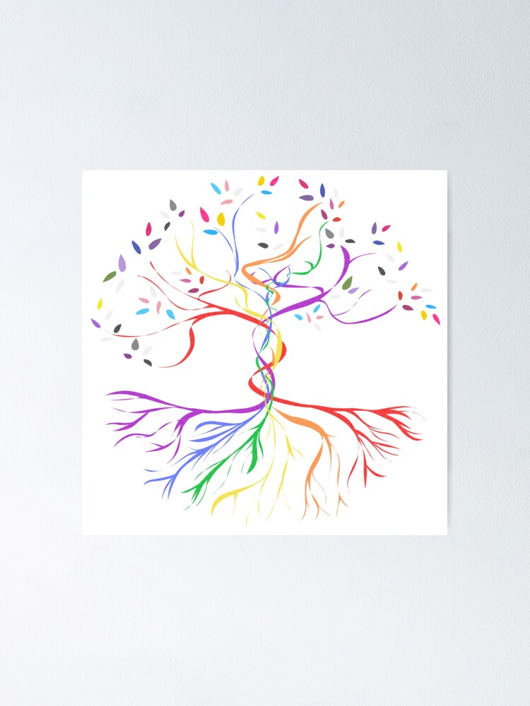 "Pride tree of life" Poster by EllyBurg | Redbubble