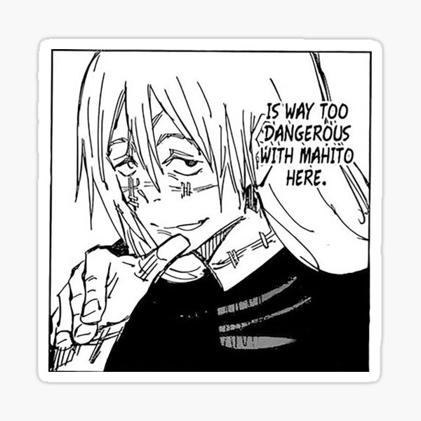 "Mahito jujutsu kaisen" Sticker for Sale by Solei5 | Redbubble