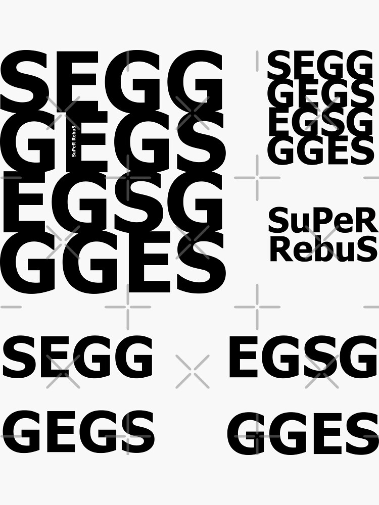 "Scrambled Eggs | Super Rebus | Brain Puzzle" Sticker by SuperRebus ...