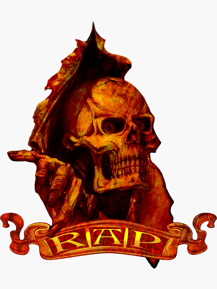 "skull rap t-shirts 2022" Sticker for Sale by wolf1818 | Redbubble