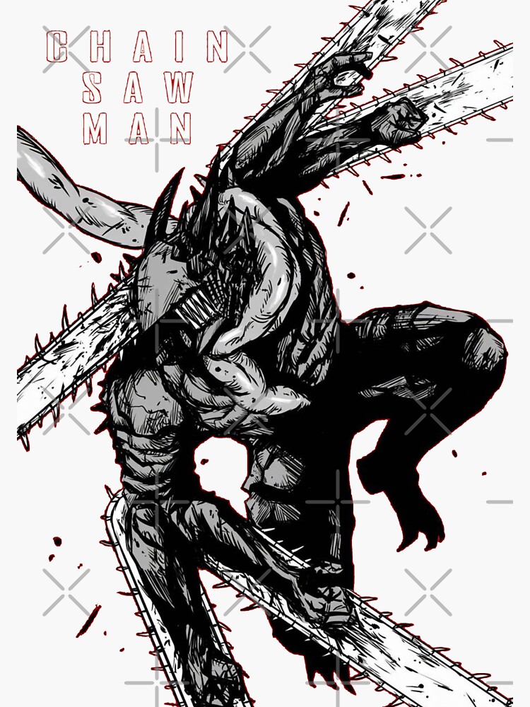 Pegatina «Denji Full Devil Mode - Chainsaw Man» de Anime-Express ...