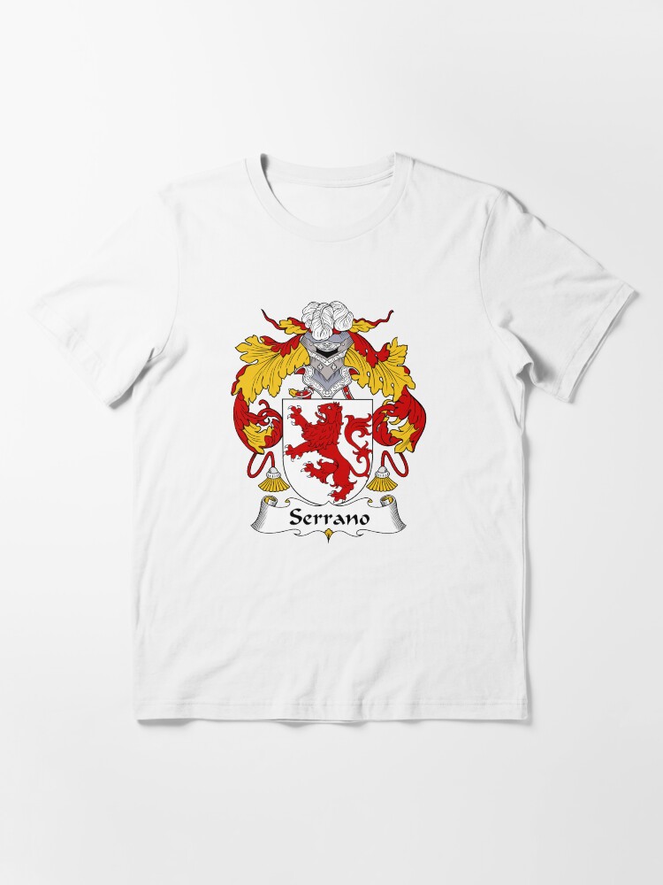 "Serrano Coat of Arms/Family Crest" T-shirt for Sale by carpediem6655 ...