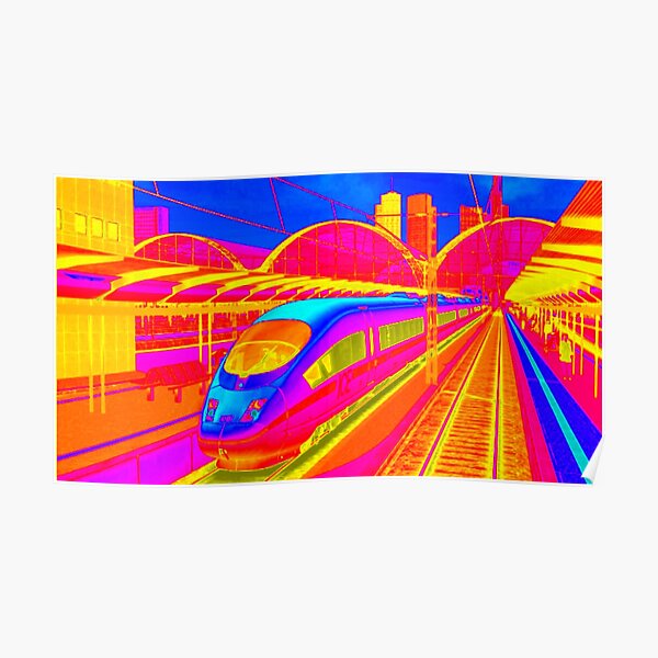 "Deutsche Bahn High-Speed Train" Poster for Sale by BastiansDesigns ...