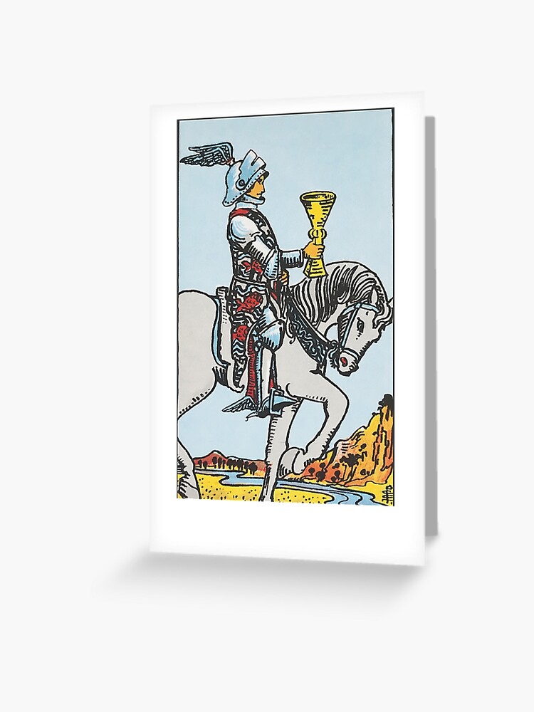 "Knight of Cups - Rider Waite Smith tarot" Greeting Card for Sale by ...