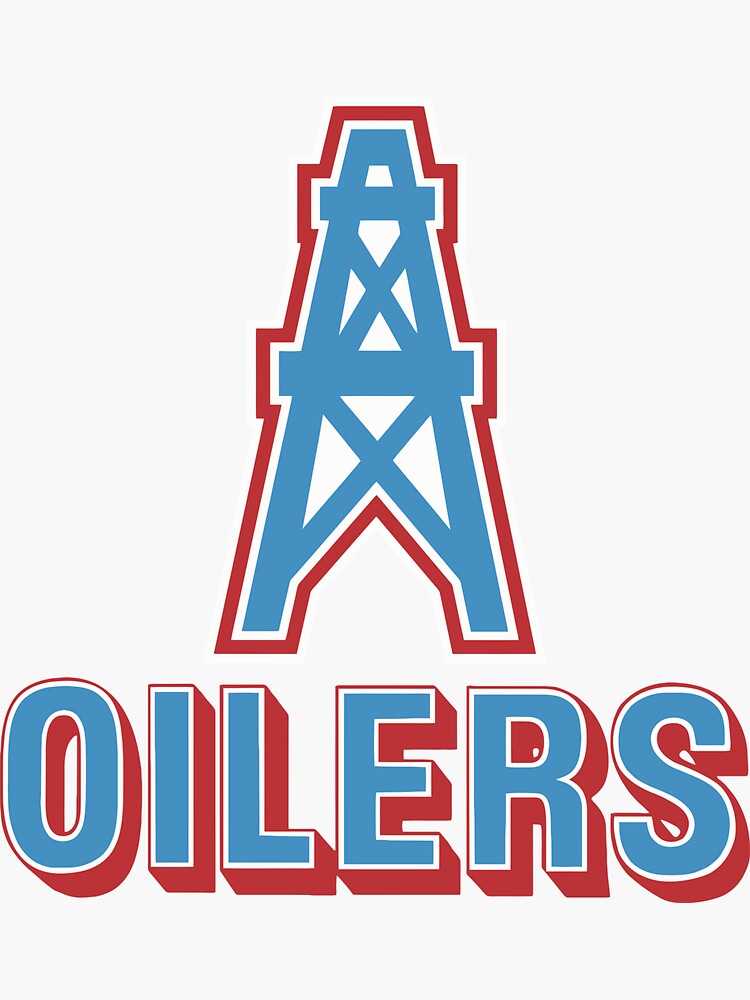 "houston oilers" Sticker for Sale by teresa-kim | Redbubble