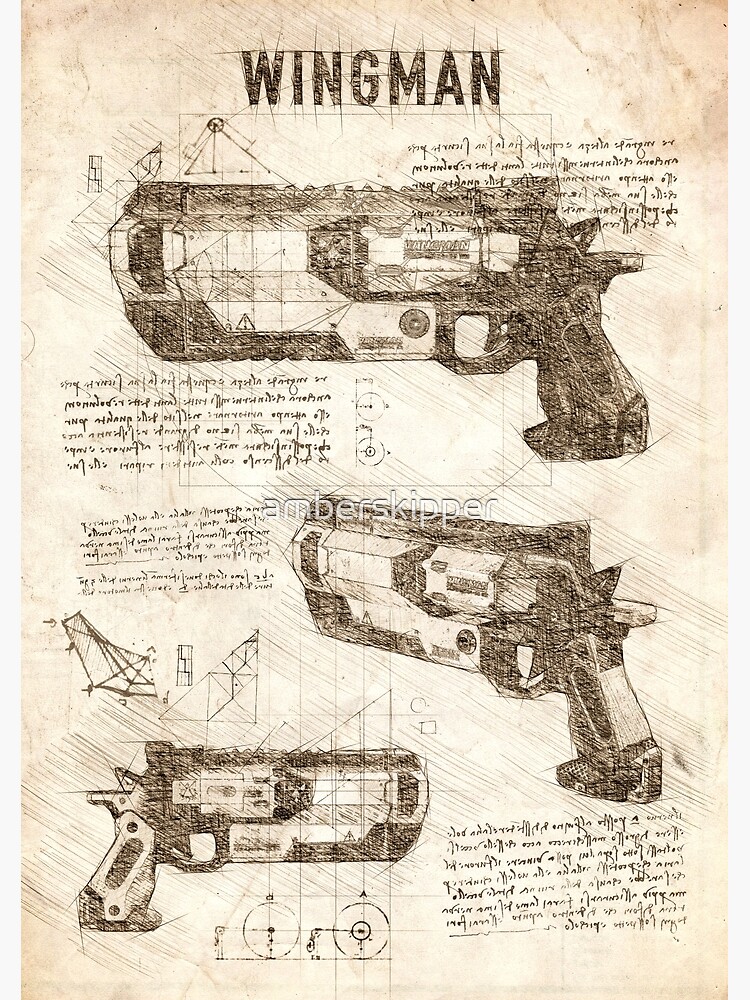"Apex Legends Wingman Weapon Sketch" Poster for Sale by amberskipper ...