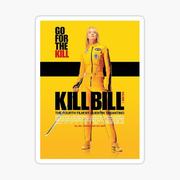 "Yellow Kill Bill" Sticker for Sale by charlesmilo6 | Redbubble