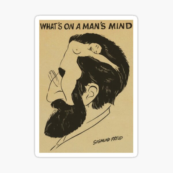 "Sigmund Freud Poster" Sticker for Sale by reymaungs | Redbubble