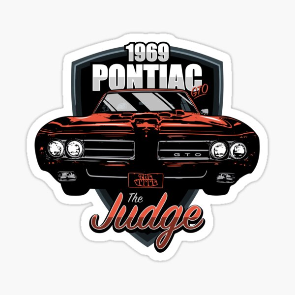 "1969 Pontiac GTO The Judge" Sticker for Sale by DiabloLavori | Redbubble