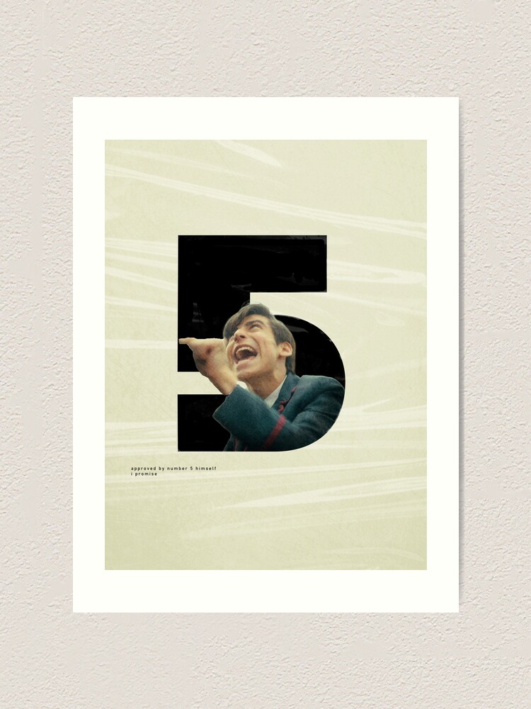 "Number 5 poster - The Umbrella Academy" Art Print by ancesp | Redbubble